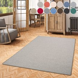 Teppich OTTO HOME, B:100cm H:5mm L:400cm, grau, Kunstfaser, Wohnzimmer, Teppiche, "Fortis, Schlinge, Made in Netherlands", Uni Farben, gekettelt,