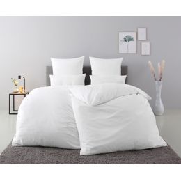 Bettw&auml;sche OTTO HOME, wei&szlig;, Microfaser, Obermaterial: 100% Polyester, Bettw&auml;sche, "Desner 100% Microfaser, extra weich, allergikerfreundlich",
