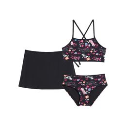 bonprix M&auml;dchen Bustier-Bikini, bunt, Gr. 140, bedruckt, Obermaterial: 80% Polyamid, 20% Elasthan. Futter: 100% Polyester, Bikini-Sets, mit