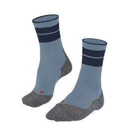 Falke Damen Socken "TK Compression Stabilizing", Gr. 42, blau, Obermaterial: 39% Polypropylen PP. 28% Schurwolle WV. 26% Polyamid PA. 7% Elasthan