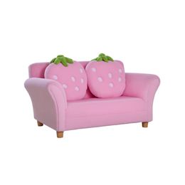 HOMCOM Kindersofa in Rosa 90L x 53B x 48H cm | Gr.: onesize