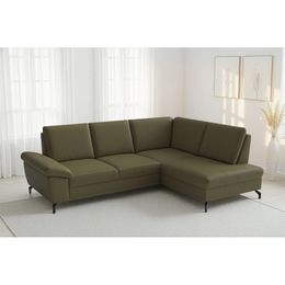 Sit & More sit&more Ecksofa &raquo;Chelsea Leder L-Form, B:249 cm, inkl. Armteil- & Sitztiefenverstellung&laquo; optional mit Schlaffunktion und Bettkasten B/H/T: 249cm x 