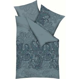 Kaeppel Bettw&auml;sche &raquo;Indica&laquo; 2 Stk. Mit Paisleymuster blau Mako-Satin, Obermaterial: 100% Baumwolle B/L: 155cm x 220cm, 1 Stk., 1 Stk., Mako-Satin, B/L: 80cm x