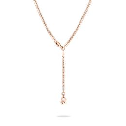 Echtzeit Damen Kette mit Anh&auml;nger &raquo;Schmuck Geschenk Edelstahl Halskette The Sleek One&laquo; rosa Edelstahl, L: 56 B: 2mm
