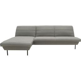 LOOKS by Wolfgang Joop Ecksofa &raquo;LOOKS IX L-Form&laquo; Quersteppung, ohne Armlehnen grau 100% Polyester B/H/T: 274cm x 92cm x 168cm, Feinstruktur, Longchair