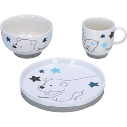 Sterntaler Kindergeschirr-Set &raquo;Eisb&auml;r Elia&laquo; wei&szlig; 3 Stk. Kindergeschirr-Set