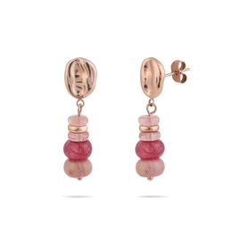 Tamaris Damen Paar Ohrh&auml;nger &raquo;Natural Stones&laquo; mit Naturstein Edelstahl