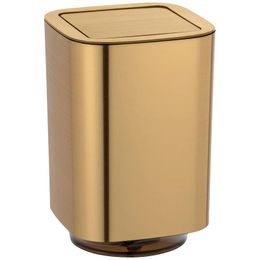Wenko Kosmetikeimer &raquo;Auron&laquo; mit Schwingdeckel, 6 Liter gold Kunststoff B/H/T: 17,2cm x 25,5cm x 17,2cm, 6 l