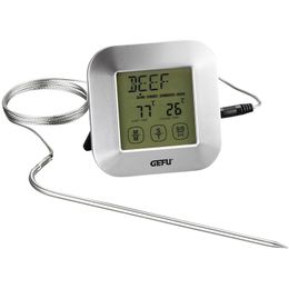 Gefu Bratenthermometer &raquo;PUNTO&laquo; digital, f&uuml;r Grill, Backofen und Herd silber Edelstahl, Kunststoff Einheitsgr&ouml;&szlig;e