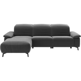 Musterring Ecksofa &raquo;MR 370, intelligenter Komfort im modernen Design&laquo; Optionale Relaxfunktion, flexible Kopfteile & klappbare Armlehnen grau 16% Baumwolle, 79% 