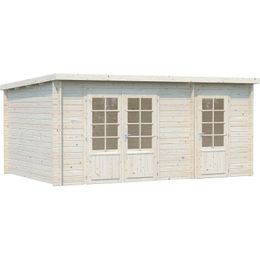Palmako Gartenhaus &raquo;Ella&laquo; 13,1 m&sup2; beige Massivholz ohne Fu&szlig;boden, ohne Dacheindeckung