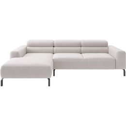 Home Affaire Ecksofa &raquo;Ecksofa, L-Form, incl. Kopfteilverstellung, Breite 258 cm&laquo; wahlweise elektrische Sitztiefenverstellung beige 100% Polyester B/H/