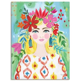 Artland Wandbild &raquo;Boho Girl II&laquo; Bilder von Frauen 1 Stk. tlg. als Alubild, Leinwandbild, Poster, Wandaufkleber in verschied. Gr&ouml;&szlig;en Leinwand B/H/T: 30cm x 