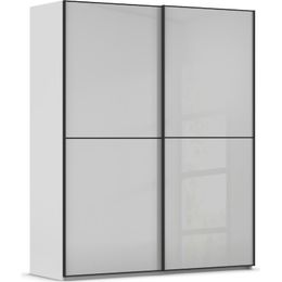 Rauch Schwebet&uuml;renschrank &raquo;Kleiderschrank Schrank Garderobe Schlafzimmerschrank SCALE-DUO&laquo; edle zweigeteilte T&uuml;ren Glas-Front mit 3 Zierleisten MADE 
