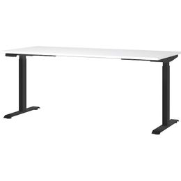 Germania Schreibtisch &raquo;Jet&laquo; moderne Farbvariationen, Breite 120/140/160/180 cm, Made in Germany schwarz-wei&szlig; B/H/T: 180cm x 72cm x 80cm, Gestellfarbe 