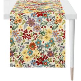 Apelt Tischdecke &raquo;7000&laquo; Streublumen all-over bunt Obermaterial: 75% Baumwolle, 25% Polyester B/L: 48cm x 140cm, 1 Stk.