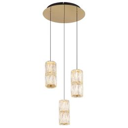 Globo LIGHTING LED Pendelleuchte &raquo;STEFANIE&laquo; LED-Modul 1 Stk. Warmwei&szlig; H&auml;ngelampe/H&auml;ngeleuchte/Wohnzimmer/Esstisch/elegant 1 Stk.