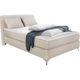 Jockenh&ouml;fer Boxspringbett &raquo;"Elfie" inkl. Topper&laquo; erh&auml;ltlich in den Breiten 90,140 & 180cm und diversen Farbvarianten beige Bezug Bett: Microfaser (100% Polyester)