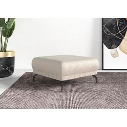 Home Affaire Hocker &raquo;Coco&laquo; Cord-Bezug in 2 Ausf&uuml;hrungen, F&uuml;&szlig;en 15 cm hoch beige 100% Polyester B/H/T: 89cm x 43cm x 89cm, Breitcord, ohne Federkern