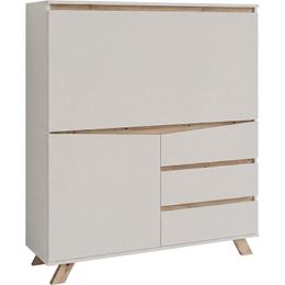 ByLiving Sekret&auml;r &raquo;VALENTIN&laquo; 1 Stk. tlg. Kaschmir / Artisan Eiche (Eiche-Optik), Klappt&uuml;r, Stauraum, B: 120 cm B/H/T: 120cm x 127cm x 38cm, 1 Stk.