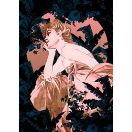 Komar Vliestapete &raquo;Digitaldruck Vlies - Songes Bleu - Gr&ouml;&szlig;e 200 x 280 cm&laquo; bedruckt glatt Wohnzimmer, Schlafzimmer bunt Vlies B/L: 200m x 280m, Rollen: 1