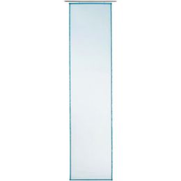 G&ouml;zze Schiebegardine &raquo;Sambia Schiebevorhang&laquo; Paneelwagen 1 Stk. tlg. HxB: 245x60, Voil&eacute; Uni, inklusive Montagezubeh&ouml;r blau Voile, Polyester 245cm, 
