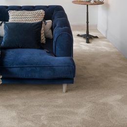 ANDIAMO Teppichboden &raquo;Levin, Velours, Gesamth&ouml;he 10 mm, Luxusklasse LC2&laquo; rechteckig Uni Farben, Breite 400 cm oder 500 cm, weiche Qualit&auml;t braun Kunstfaser B 