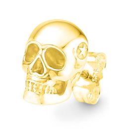 Bruno Banani Damen Single-Ohrstecker &raquo;Schmuck Geschenk Silber 925 Ohrschmuck Ohrring Single Scull Totenkopf&laquo; gold Silber 925 (Sterlingsilber)
