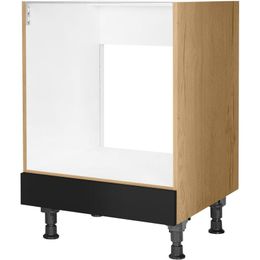 Nobilia Herdumbauschrank &raquo;"MIAMI", vormontiert, mit h&ouml;henverstellbaren Sockelf&uuml;&szlig;en,&laquo; Breite 60 cm Eiche Sierra Nachbildung, B/H/T: 60cm x 87cm x 