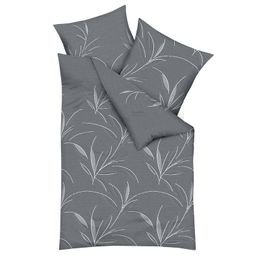 Kaeppel Bettw&auml;sche &raquo;Organic&laquo; 2 Stk. grau Mako-Satin, Obermaterial: 100% Baumwolle B/L: 135cm x 200cm, 1 Stk., 1 Stk., Mako-Satin, B/L: 80cm x 80cm, 2 Stk.