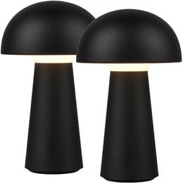 REALITY LEUCHTEN LED Au&szlig;en-Tischleuchte &raquo;Lennon&laquo; LED-Board 2 Stk. Warmwei&szlig; 2er Set LED Tischlampe,4-fach Touchdimmer, Ladefunktion per USB-C,IP44 
