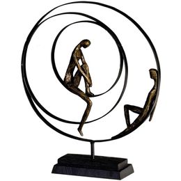 Casablanca by Gilde Dekofigur &raquo;Skulptur Patience&laquo; braun Kunstharz B/H/T: 34cm x 41cm x 8cm