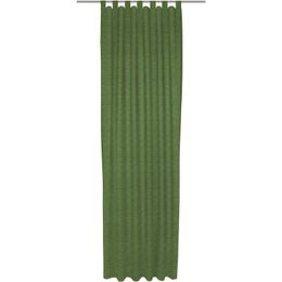 WIRTH Vorhang &raquo;Trondheim B&laquo; Schlaufen 1 Stk. tlg. nach Ma&szlig; gr&uuml;n Polyacryl 155cm, Schlaufen, 132cm