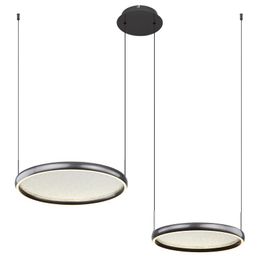 Globo LIGHTING H&auml;ngeleuchte &raquo;BRIGGS&laquo; LED-Modul 1 Stk. warmwei&szlig; - kaltwei&szlig; H&auml;ngelampe Esszimmer-Leuchte Esstischleuchte Wohnzimmer schwarz H: 150cm, 1 