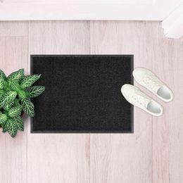 ANDIAMO Fu&szlig;matte &raquo;Easy, Made in Netherlands&laquo; rechteckig 5 mm H&ouml;he Schmutzfangmatte, rutschhemmend, Innen- und &uuml;berdachten Au&szlig;enbereich grau Kunstfaser B : 