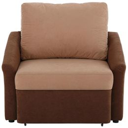 Home Affaire Schlafsofa &raquo;Sleepy&laquo; mit Schlaffunktion und Boxspring Federung braun Struktur grob/Kunstleder (90% Polyester, 10%Polyacryl);Struktur fein/