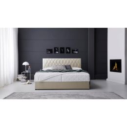 ATLANTIC HOME COLLECTION Boxbett &raquo;"Benita", inkl. Bettkasten&laquo; erh&auml;ltlich in verschiedenen Gr&ouml;&szlig;en, inkl. Taschen-Federkernmatratze beige Bezug Bett: 