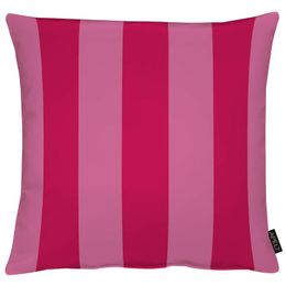 Apelt Dekokissen &raquo;Stripe&laquo; pink Polyester B/L: 46cm x 46cm, 1 Stk.