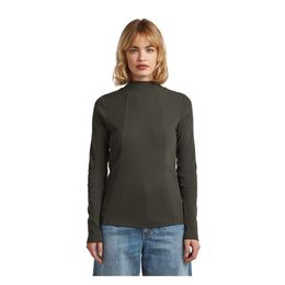 G-Star Raw A Line Slim Rib Mock T-Shirt asfalt | Gr.: XL