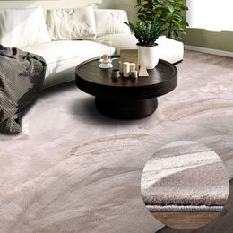 Villeroy & Boch Teppich &raquo;Leon&laquo; rechteckig 15 mm H&ouml;he Langflor, Shaggy, uni, flauschig weich, gl&auml;nzend, Kaninchenfell Haptik grau Polyester B : 160cm 1 Stk., 15mm, L: 