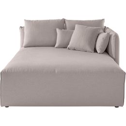 OTTO home Ottomane &raquo;N&ouml;re&laquo; Lounge-Modul - zum eigenen Zusammenstellen, Breite 138cm, Tiefe 168cm grau 60% Baumwolle/40% Leinen B/H/T: 138cm x 86cm x 