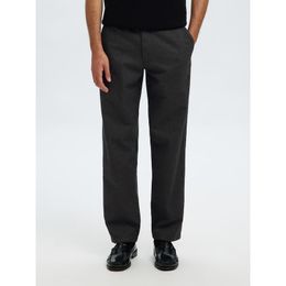 Selected Herren Selected Chinohose &raquo;SLH175-SLIM MILES BRUSHED PANTS W NOOS&laquo; grau 31, L&auml;nge 32