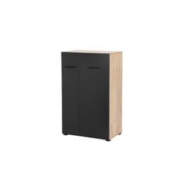 Places of Style Aktenschrank &raquo;Moid; Mehrzweckschrank,&laquo; moderne Kommode mit viel Stauraum, Ma&szlig;e 64,5 x 41,5 x 106 cm braun Holzwerkstoff B/H/T: 64,5cm 
