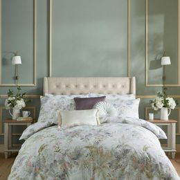 Laura Ashley Wendebettw&auml;sche &raquo;Linlithgow&laquo; 3 tlg. mit floralem Muster, inkl 2 Kissenbez&uuml;ge Satin, Obermaterial: 100% Baumwolle B/L: 230cm x 220cm, 1 