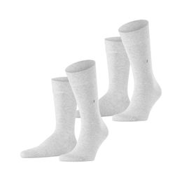 Burlington Herren Socken &raquo;Everyday&laquo; 2 Paar, Einheitsgr&ouml;&szlig;e 40-46, unifarben, -Clip grau 40-46