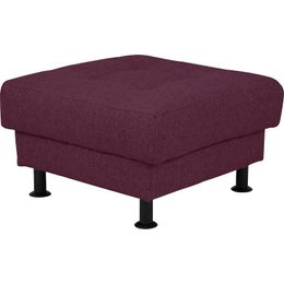 Home Affaire Polsterhocker &raquo;Bengo&laquo; passend zu &raquo;Bengo&laquo;-Sofa lila Microfaser (100% Polyester);Struktur (100% Polyester);Kunstleder B/H/T: 65cm x 42cm x 