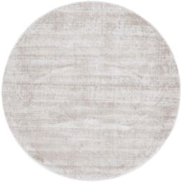 CarpetFine Teppich &raquo;Ava Viskoseteppich&laquo; rund 13 mm H&ouml;he Seidenoptik, leichter Glanz, Wohnzimmer beige Viskose &Oslash; 80cm 1 Stk., 13mm, &Oslash; 80cm