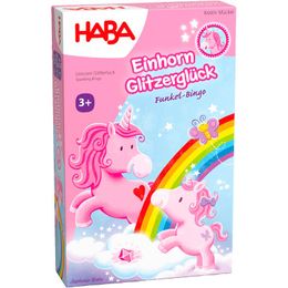 Haba Spiel &raquo;Einhorn Glitzergl&uuml;ck - Funkel-Bingo&laquo; Made in Germany bunt Einheitsgr&ouml;&szlig;e Spiel