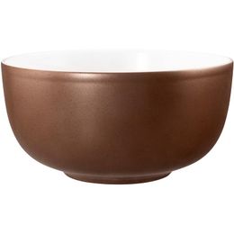 Seltmann Weiden Sch&uuml;ssel &raquo;Liberty Bronze&laquo; 1 aus Porzellan Schale, Bowl braun Porzellan &Oslash; 17,7cm