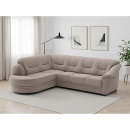 Sit & More sit&more Ecksofa &raquo;Savona&laquo; mit Federkern, optional mit Schlaffunktion B/H/T: 267cm x 90cm x 206cm, Chenille, Ottomane links, ohne Bettfunktion